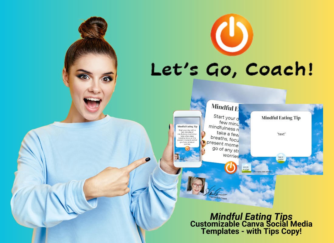 Mindful Eating – 30 Customizable Instagram and Facebook Infographics ...
